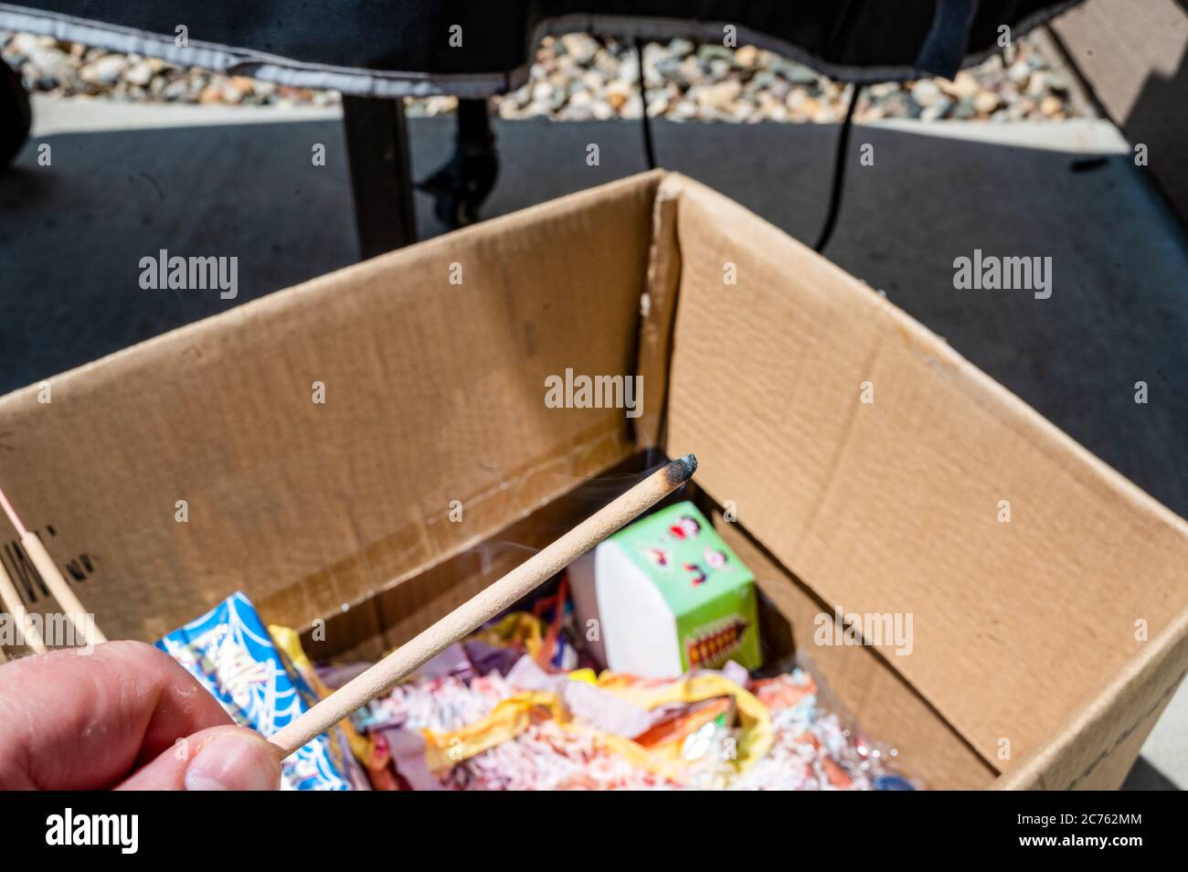 Punks are slow burning sticks used to light fireworks Stock Photo - Alamy