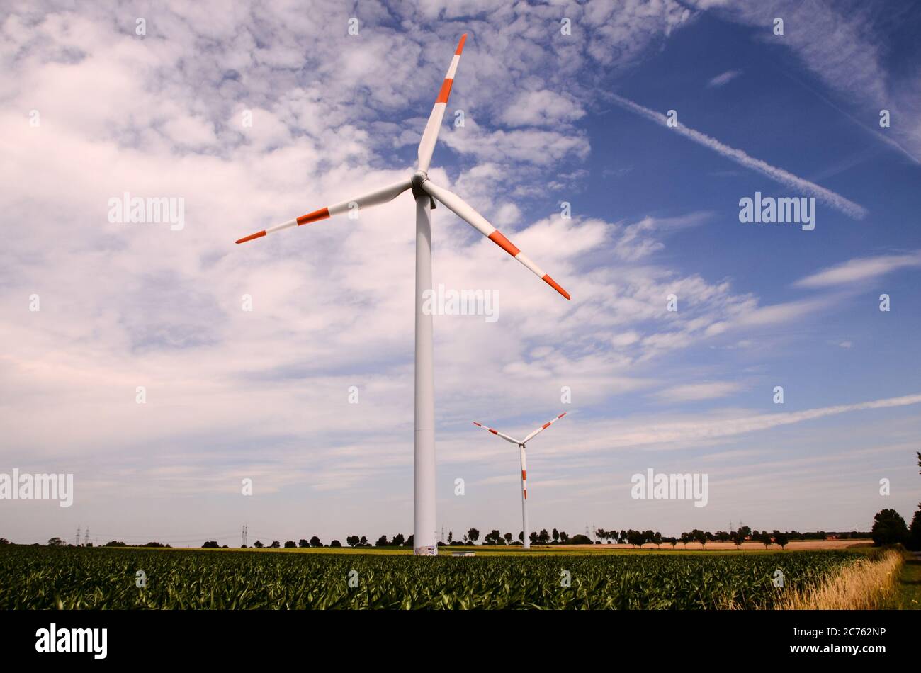 Windmill Wind Turbine Renewable Green Energy Source Stock Photo - Alamy