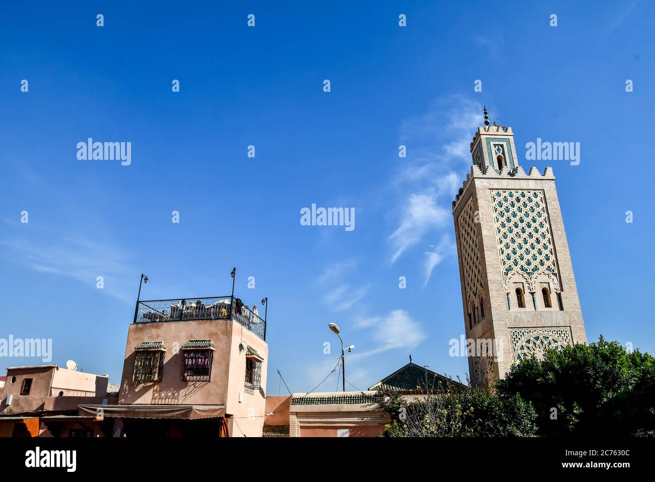 minaret of mosque in marrakech, beautiful photo digital picture Stock ...