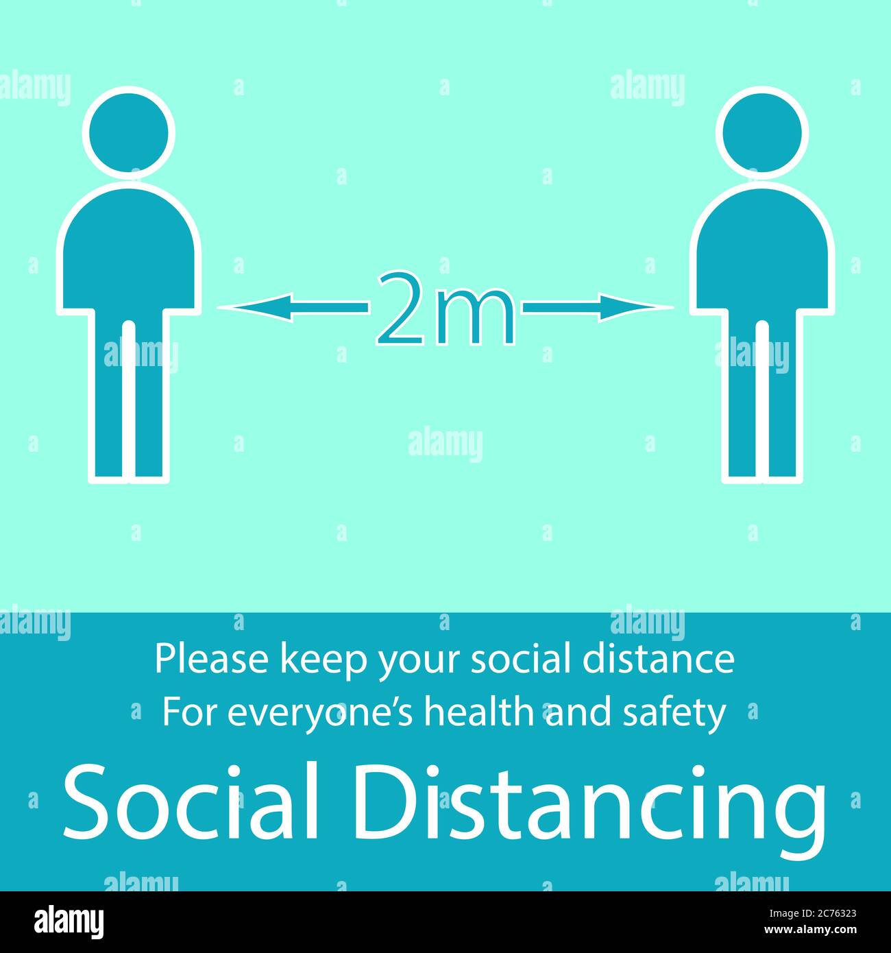 Icon people concept Social Distancing stay 2m apart from other people ...