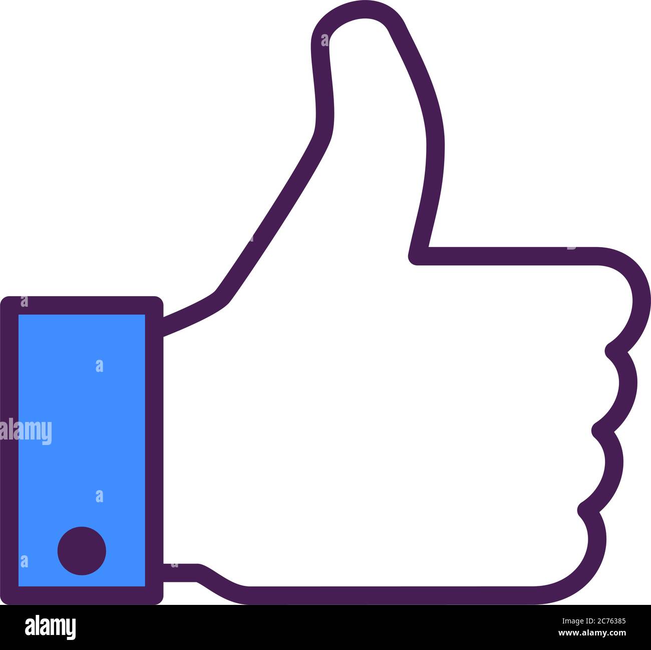 Like Icon in trendy flat style isolated on white background. Like ...