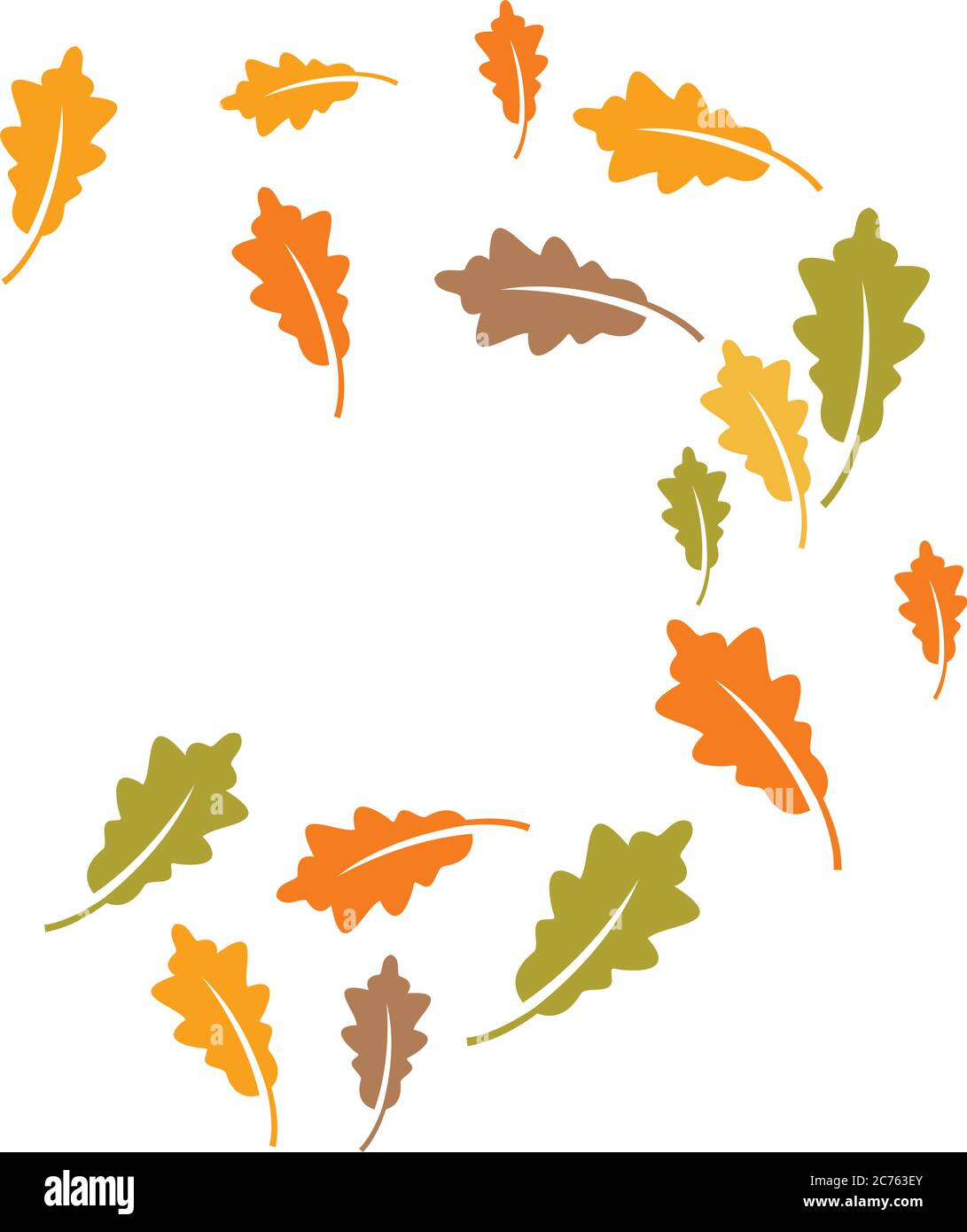autumn Leaf background template vector illustration Stock Vector Image ...
