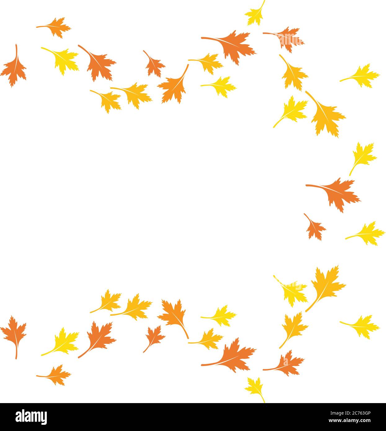 autumn Leaf background template vector illustration Stock Vector Image ...