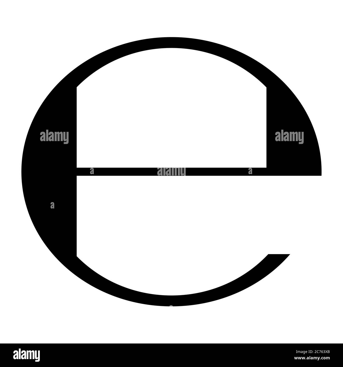 Estimated sign isolated on white background. Label mark vector ...