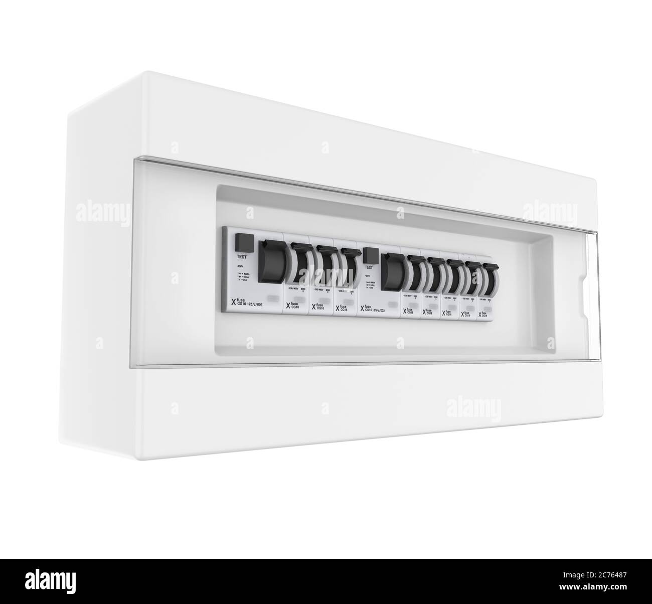 Electrical distribution board Cut Out Stock Images & Pictures - Alamy