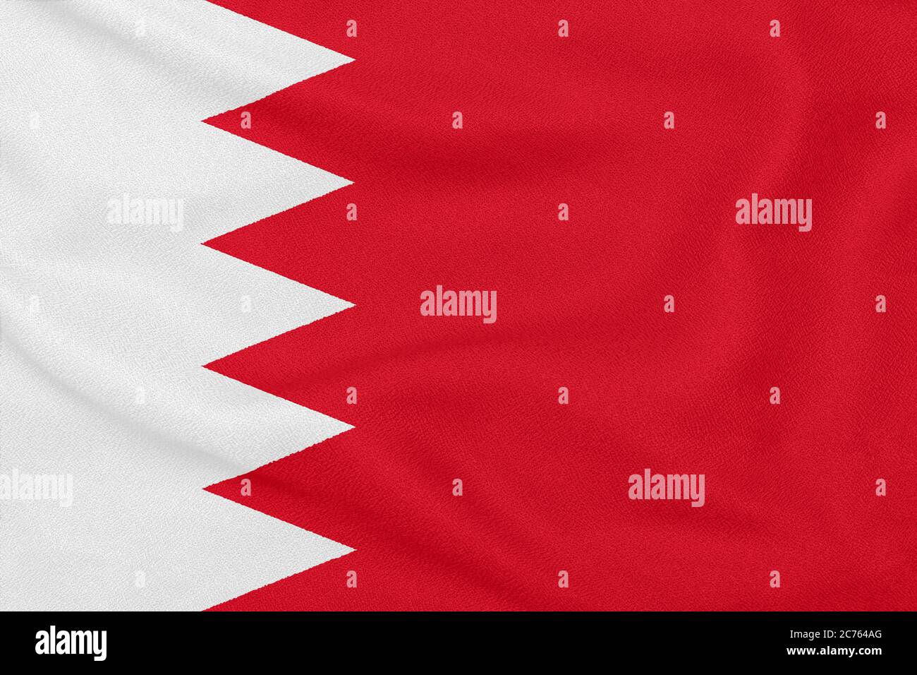 Textured fabric with flag of Bahrain. Patriotic symbol Stock Photo - Alamy