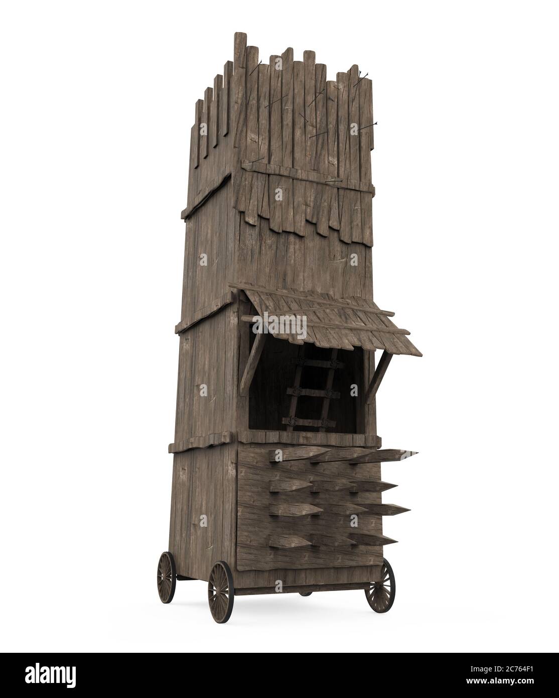 Siege Tower Isolated Stock Photo - Alamy