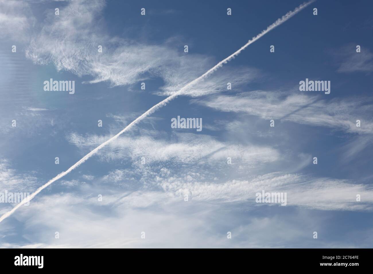 Shadow of aircraft contrail hi-res stock photography and images - Alamy