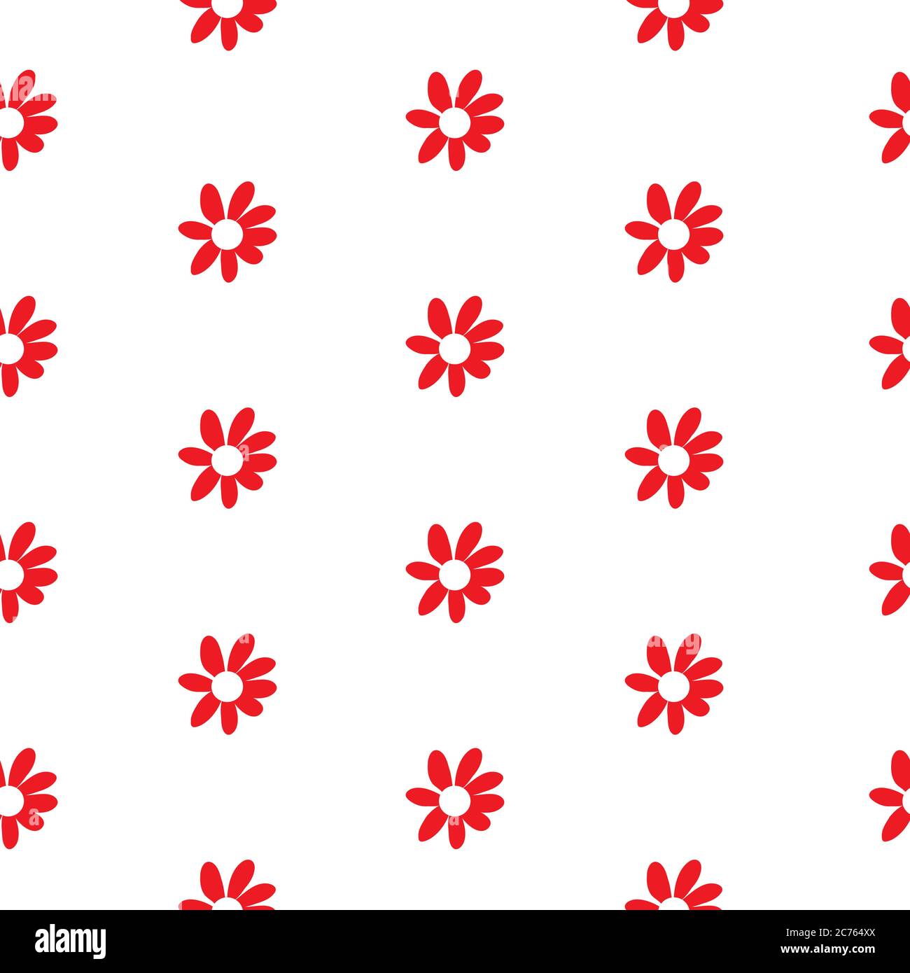 Simple Flower Seamless Pattern Background. Vector Illustration Stock ... Simple Flower Seamless Pattern Background. Vector Illustration Stock ...