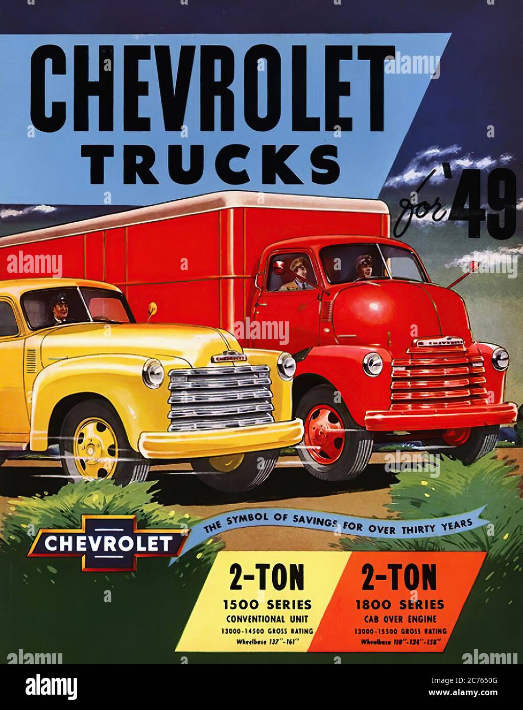 Chevrolet Trucks Vintage Advertsing From 1949 - Vintage car advertising ...