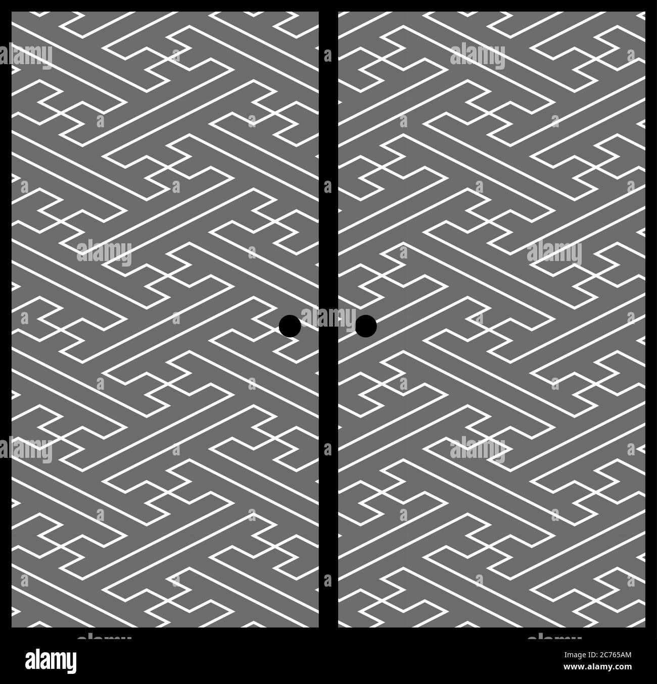 This is a illustration of Monochrome Beautiful Japanese sliding door ...