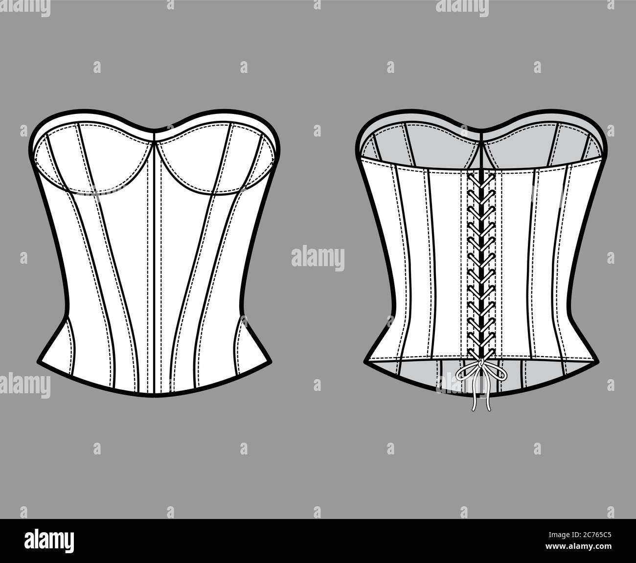 Corset lacing vintage hi-res stock photography and images - Alamy