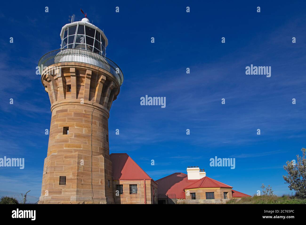 Barrenjoey lighthouse and keepers house Palm Beach Sydney NSW Australia ...