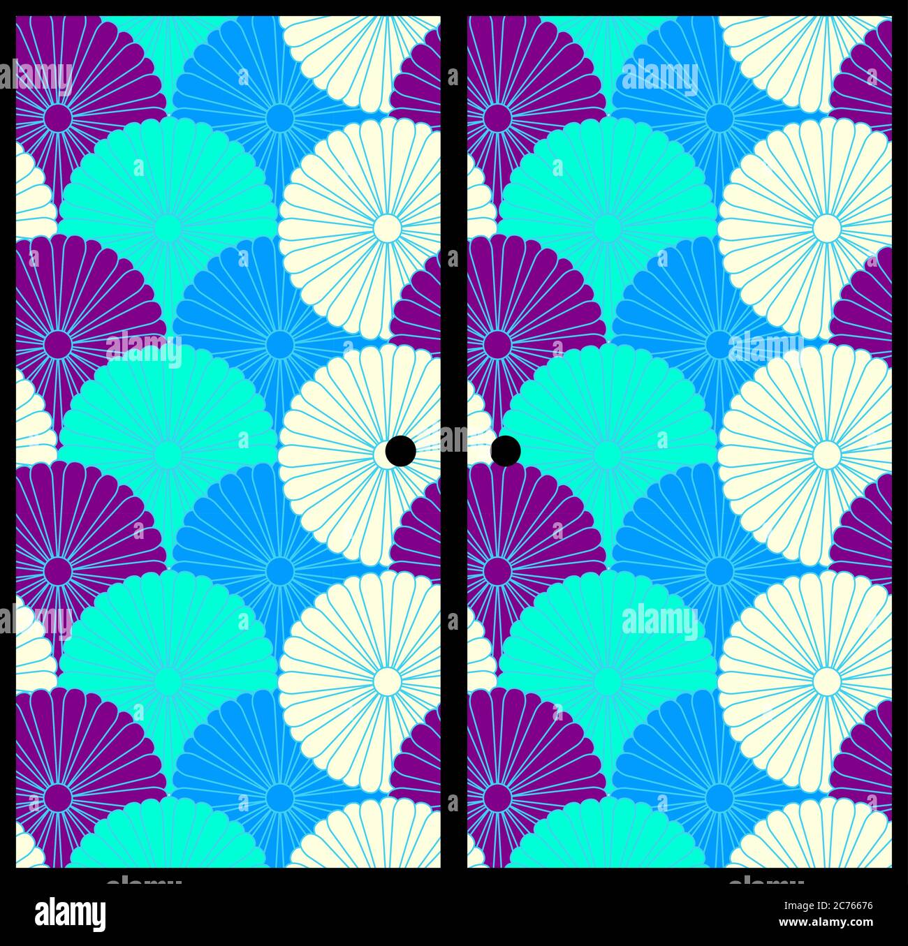 This is a illustration of Colorful Brilliant Japanese-style bran Stock ...