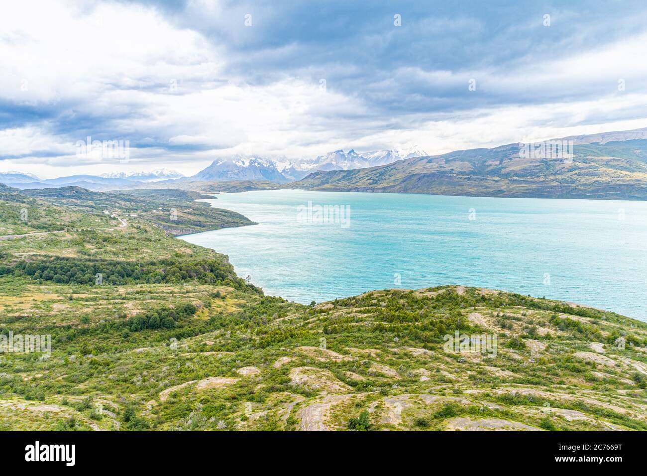 Landscape of El Toro Lake - Torres del Paine National Park Stock Photo ...