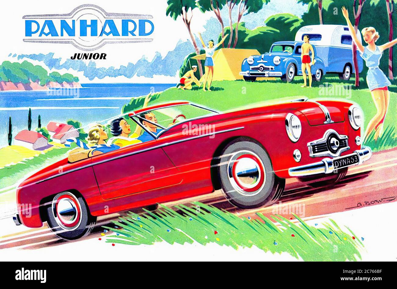 Publicité Pour La Panhard Dyna Junior De 1953 - Vintage car advertising ...