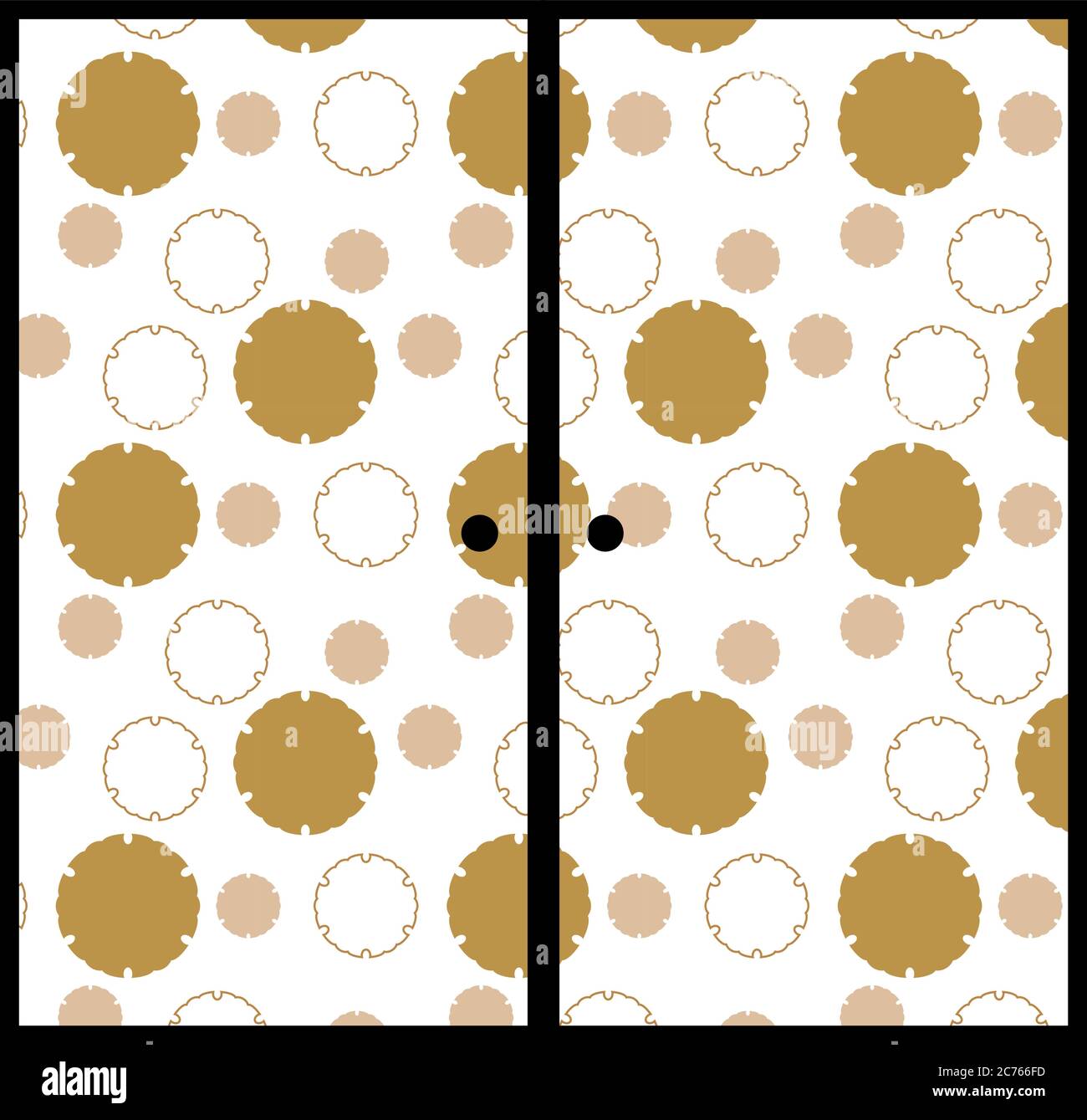 This is a illustration of Colorful Beautiful Japanese sliding door ...