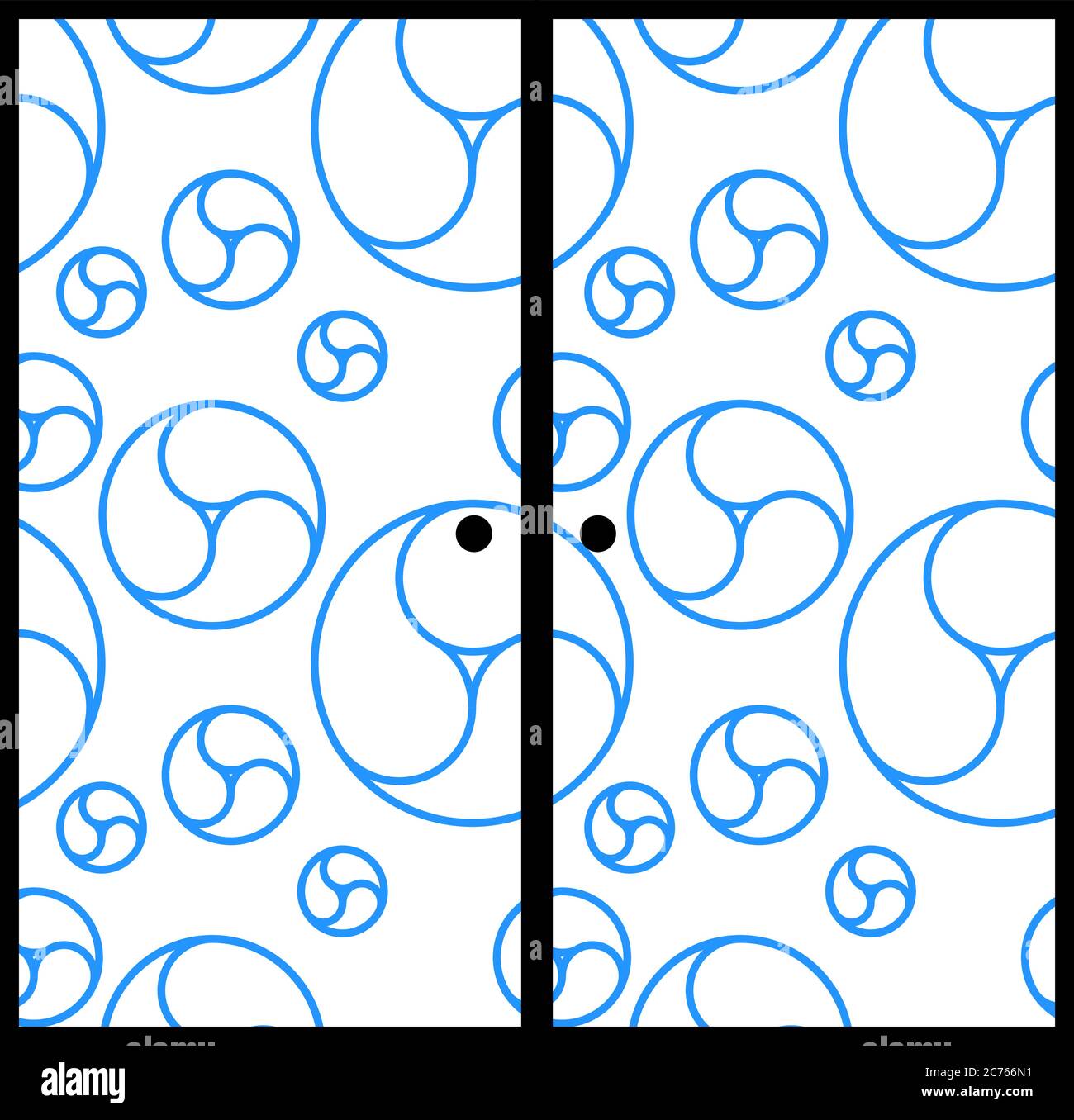 This is a illustration of Beautiful Japanese sliding door Stock Vector ...