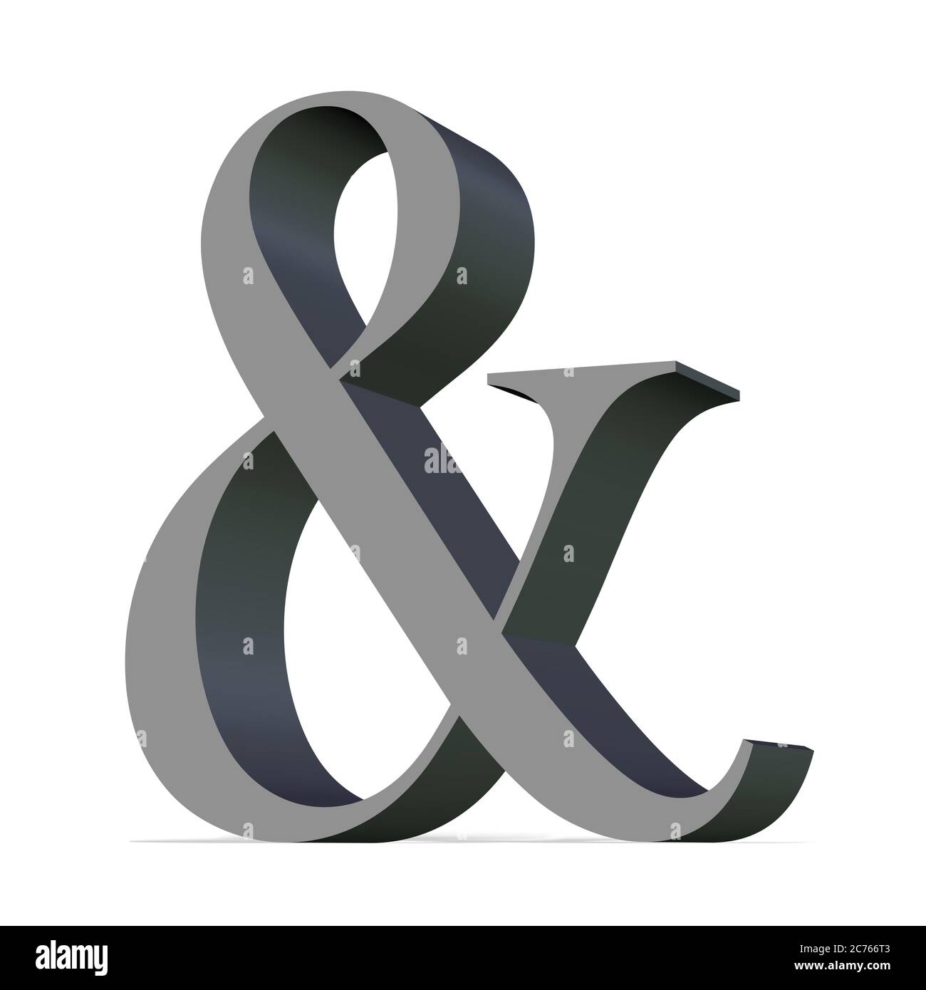 Ampersand, symbol in a 3D illustration Stock Photo - Alamy