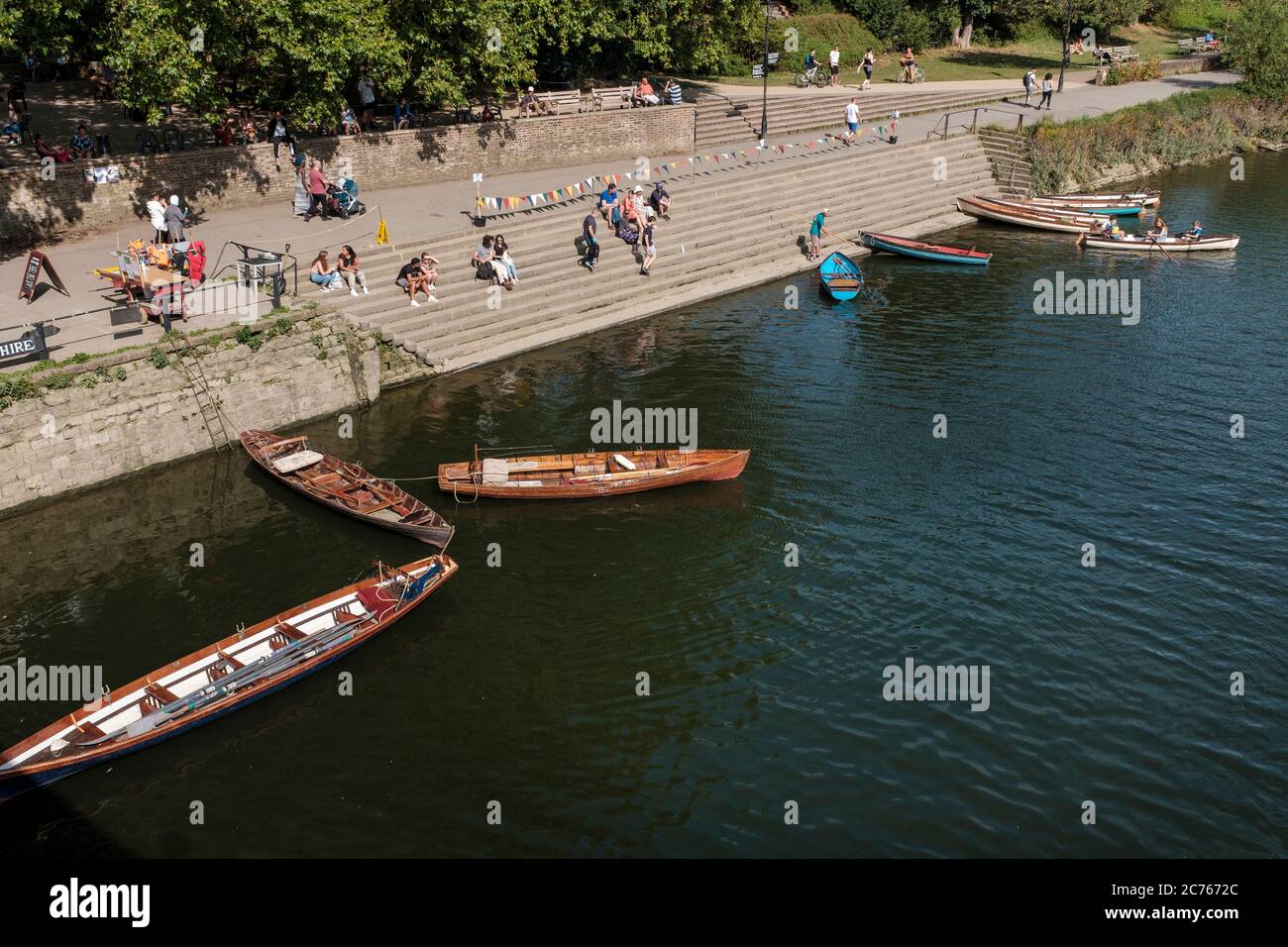 Rowing boats for hire ,Richmond Riverside, Rishmond Upon Thames ...