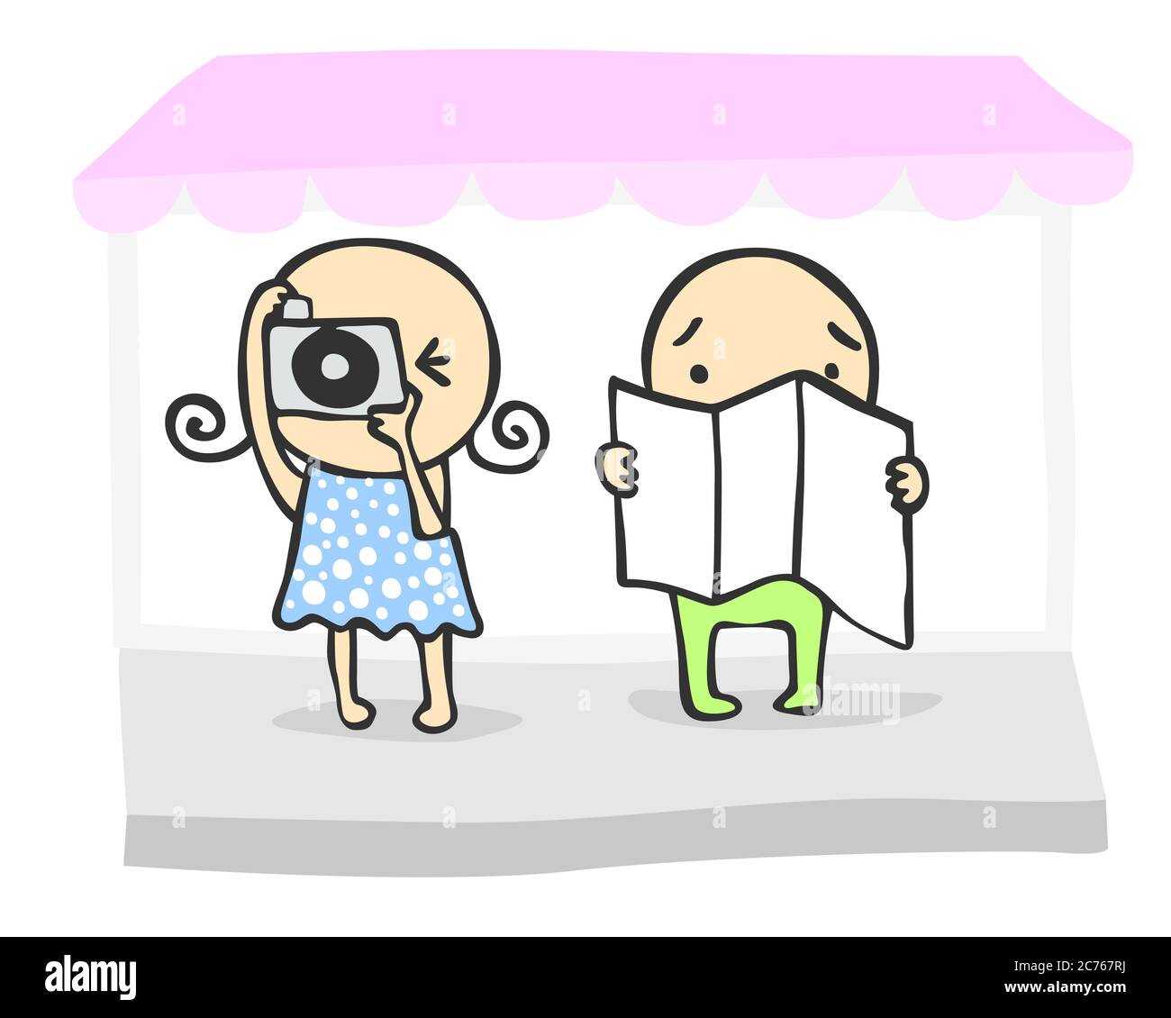 Holiday tourists Cut Out Stock Images & Pictures - Alamy