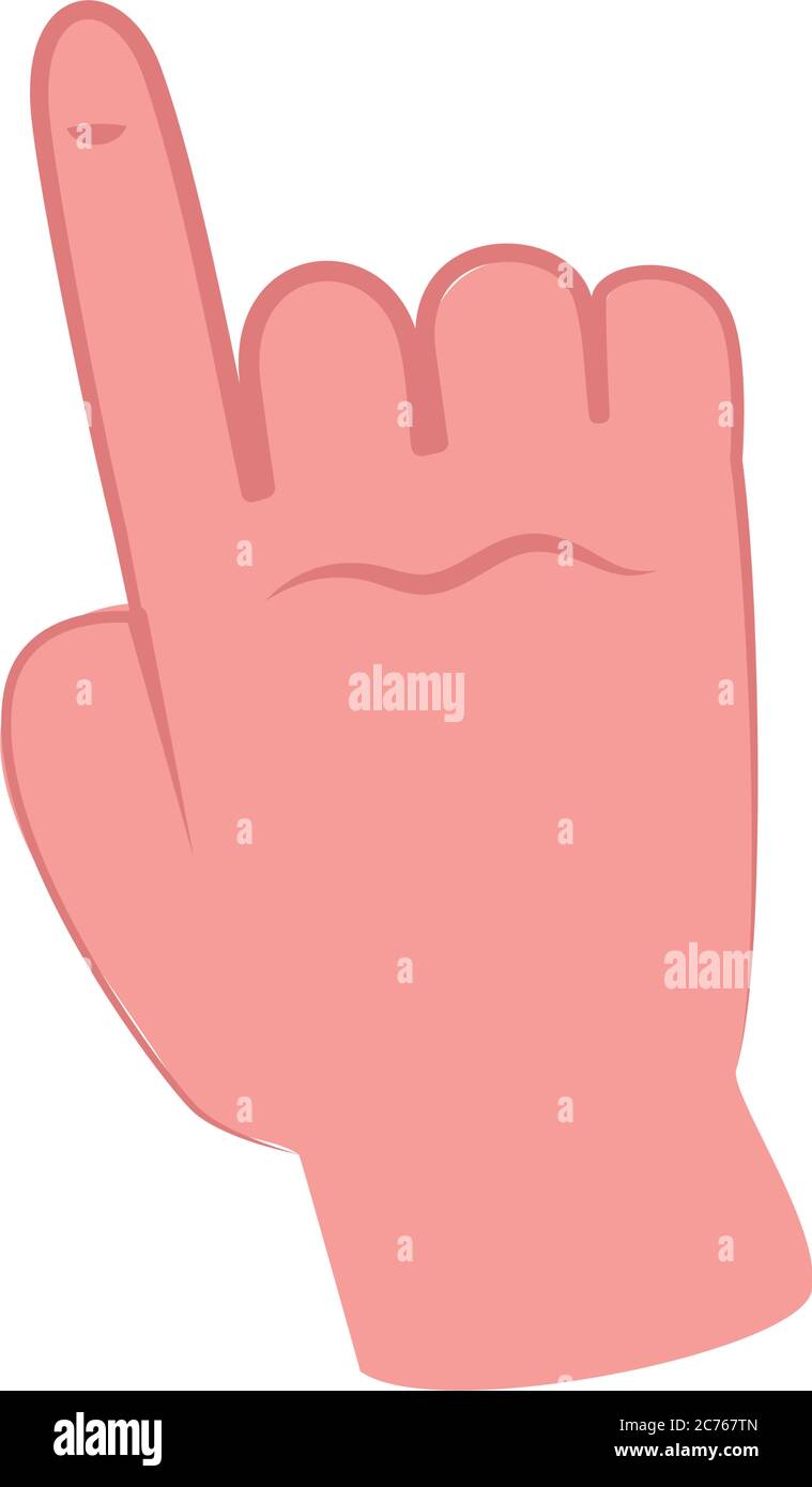 Number one sign with hand vector design Stock Vector Image & Art - Alamy