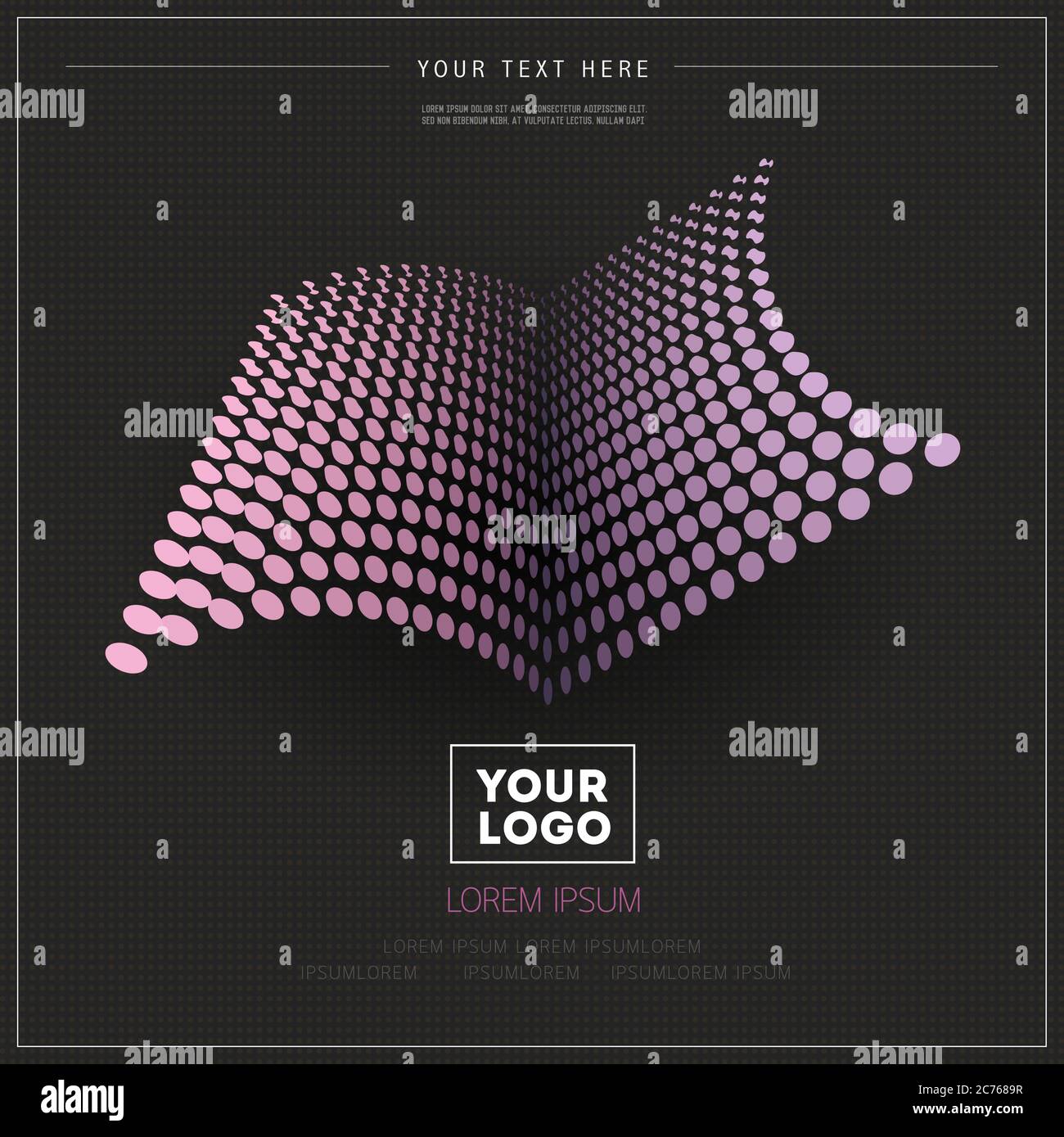 Abstract geometric element with distortion effect Stock Vector Image ...