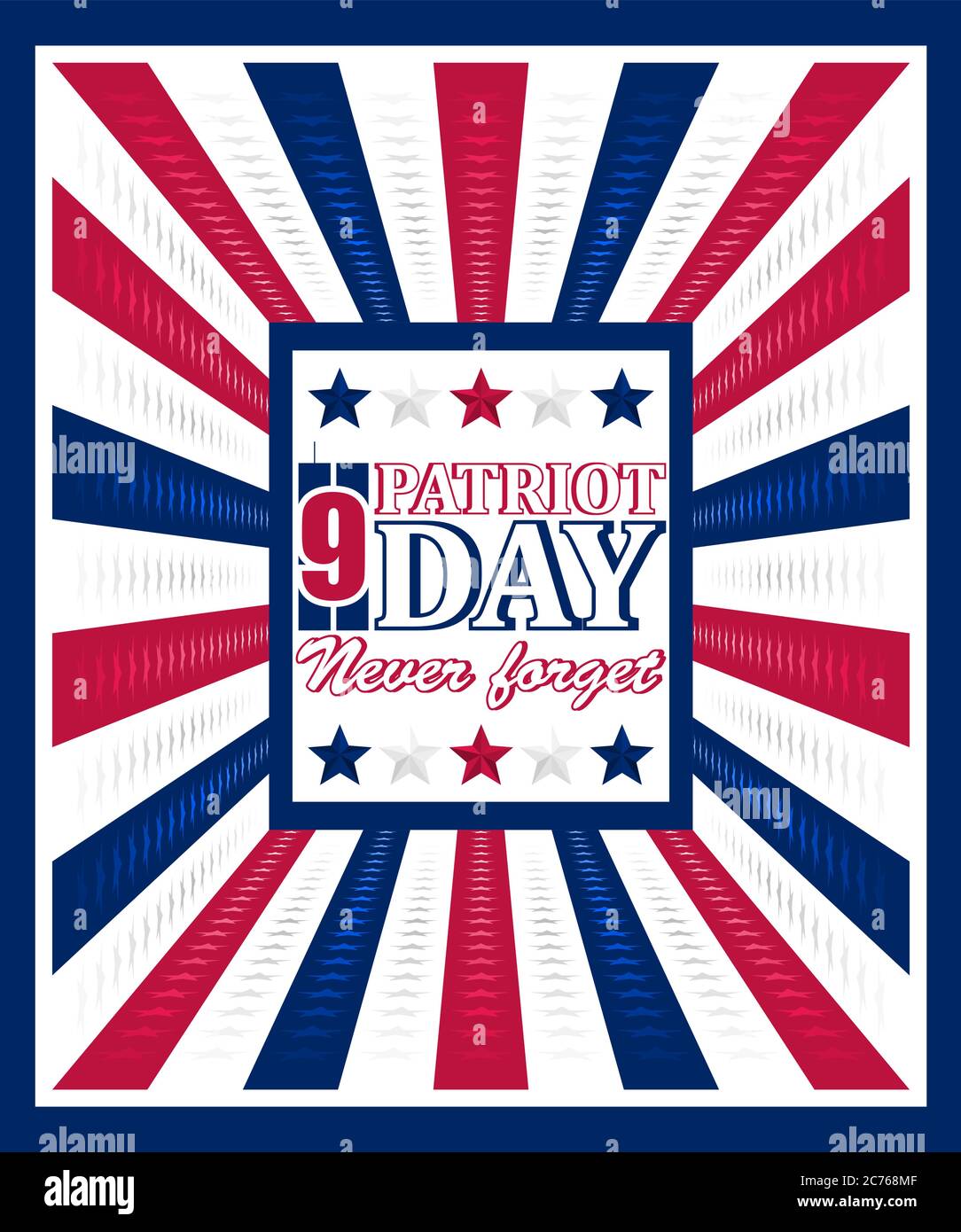 Vector illustration on the commemoration of the US Patriot Day. Perfect ...