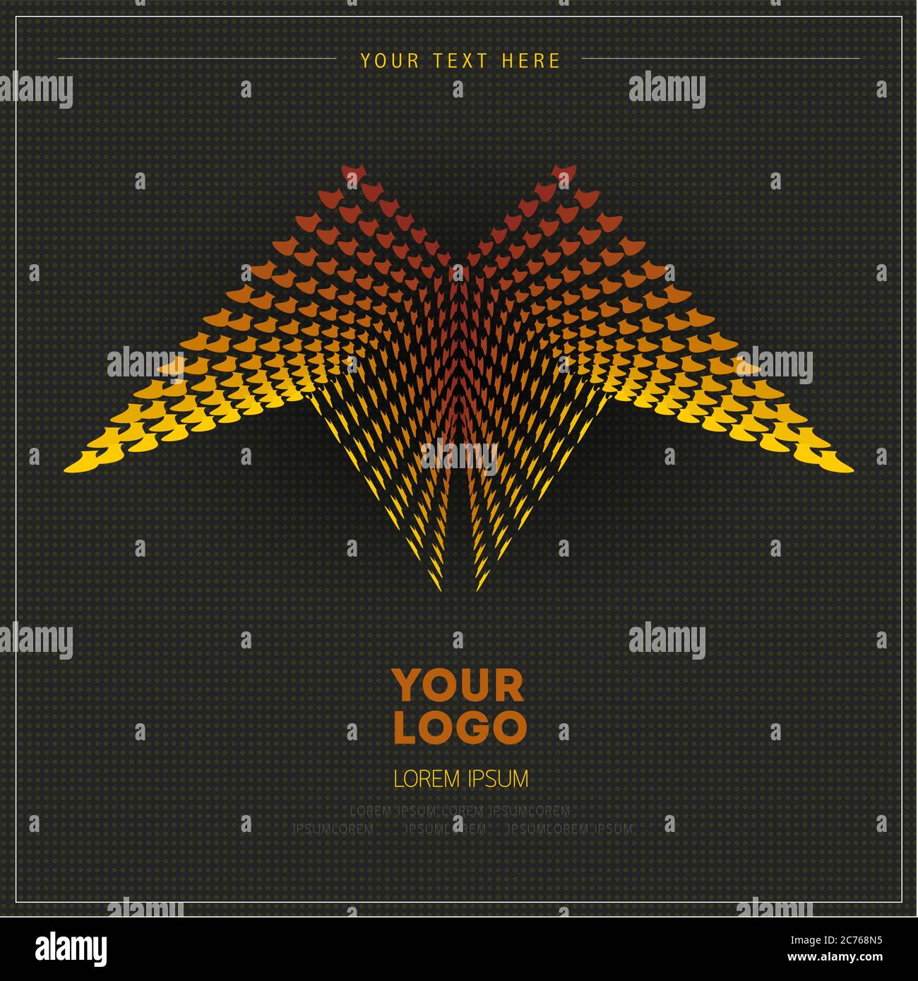 Abstract geometric element with distortion effect Stock Vector Image ...