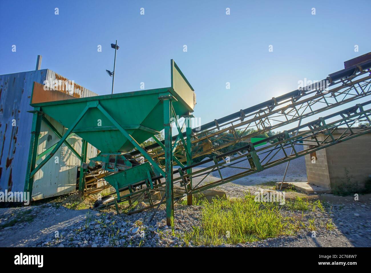 Industrial Gravel Quarry and Sand Stone Refinery Stock Photo - Alamy