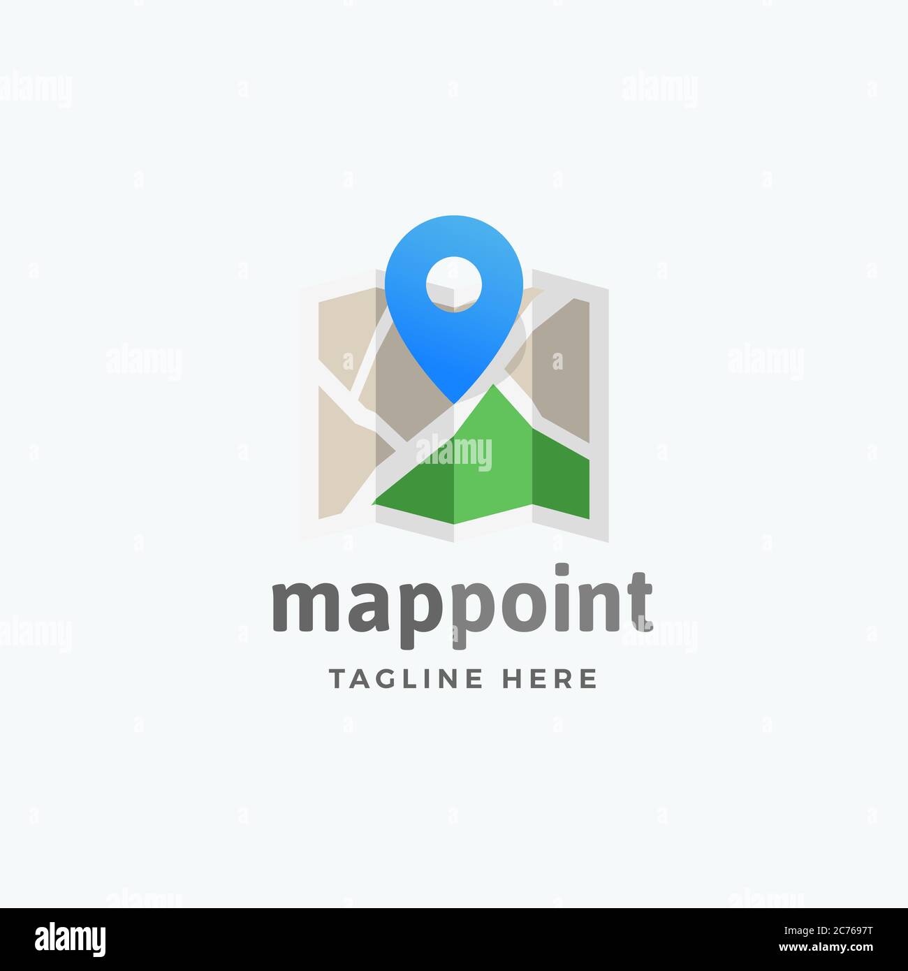 Map Point Abstract Vector Sign, Emblem or Logo Template. Pin Location ...