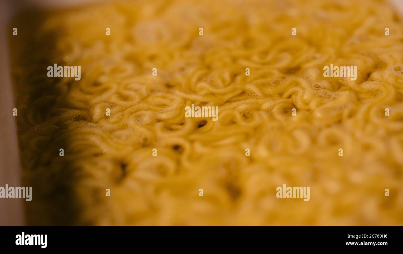 Instant noodles close-up. The texture of the food Stock Photo - Alamy