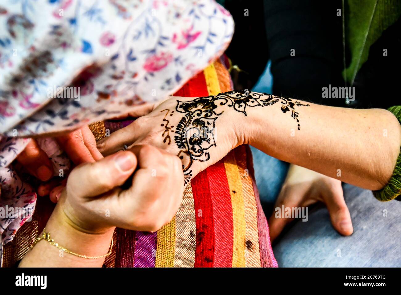 henna on womans hands, beautiful photo digital picture Stock Photo - Alamy