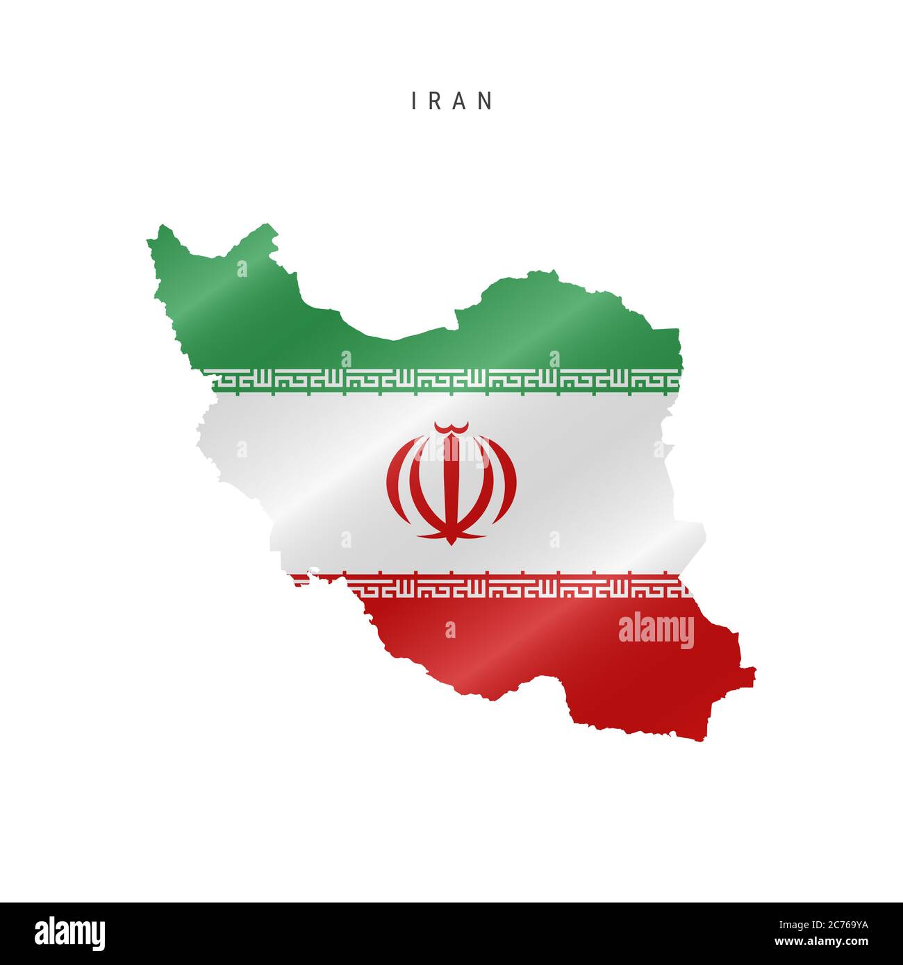 Iran Flag Map Iran Map With Flag Inside Stock Vector. Illustration Of