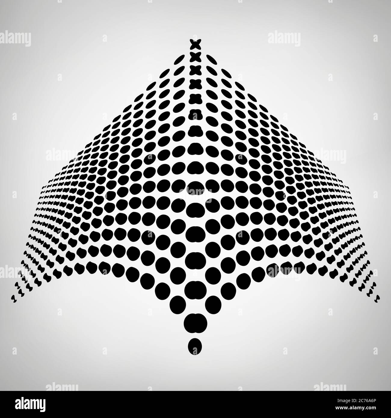 Abstract geometric element with distortion effect Stock Vector Image ...