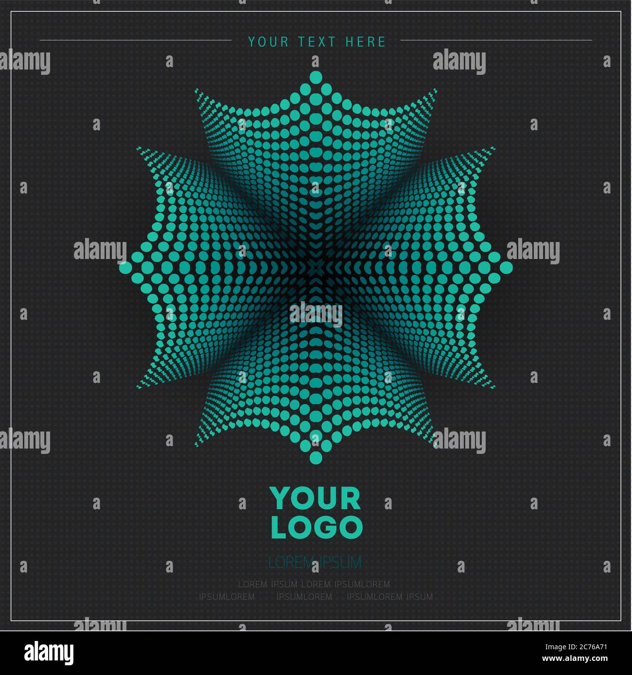 Abstract geometric element with distortion effect Stock Vector Image ...