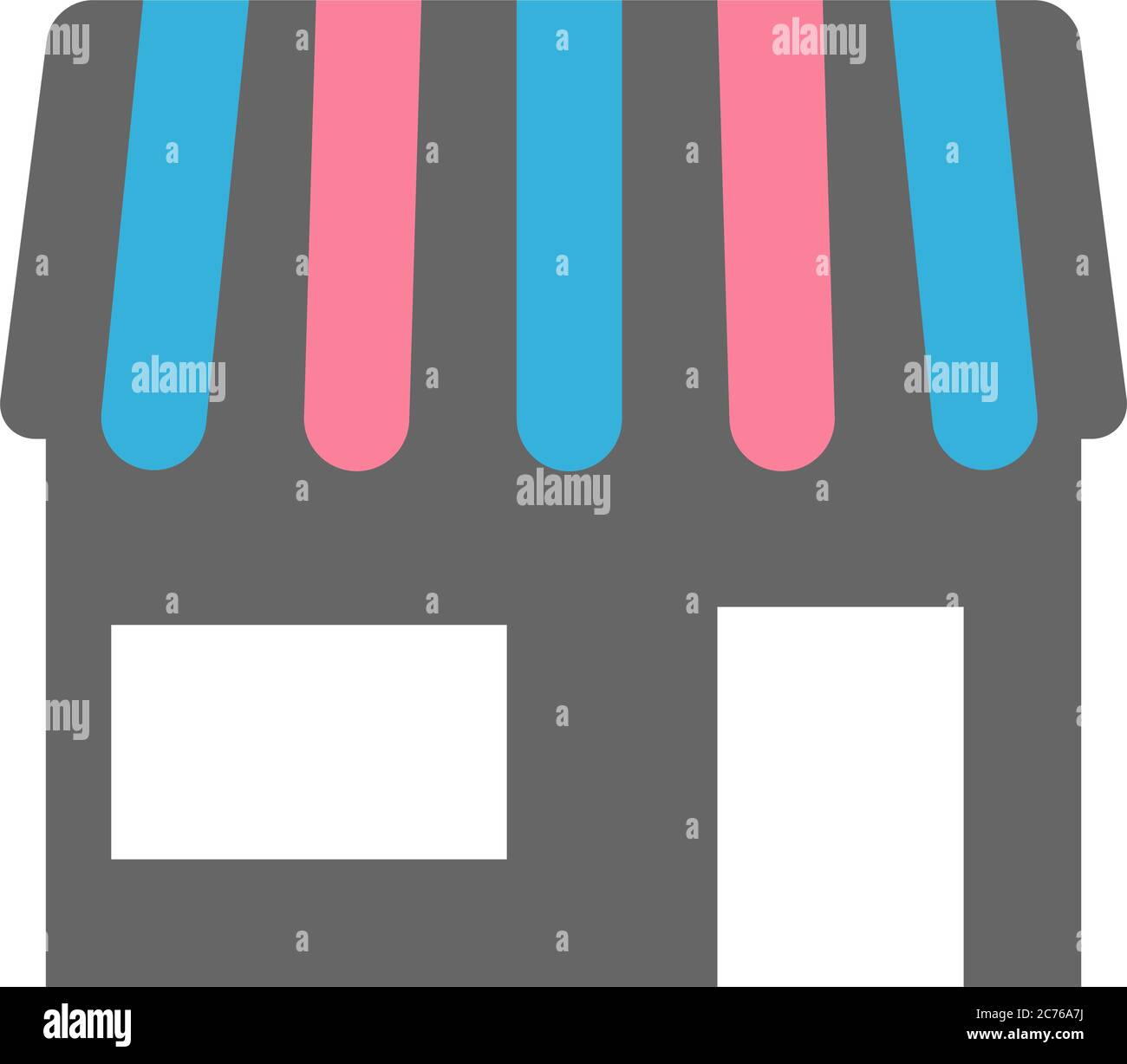 Store symbol vector icon. Simple filled store vector icon on background ...