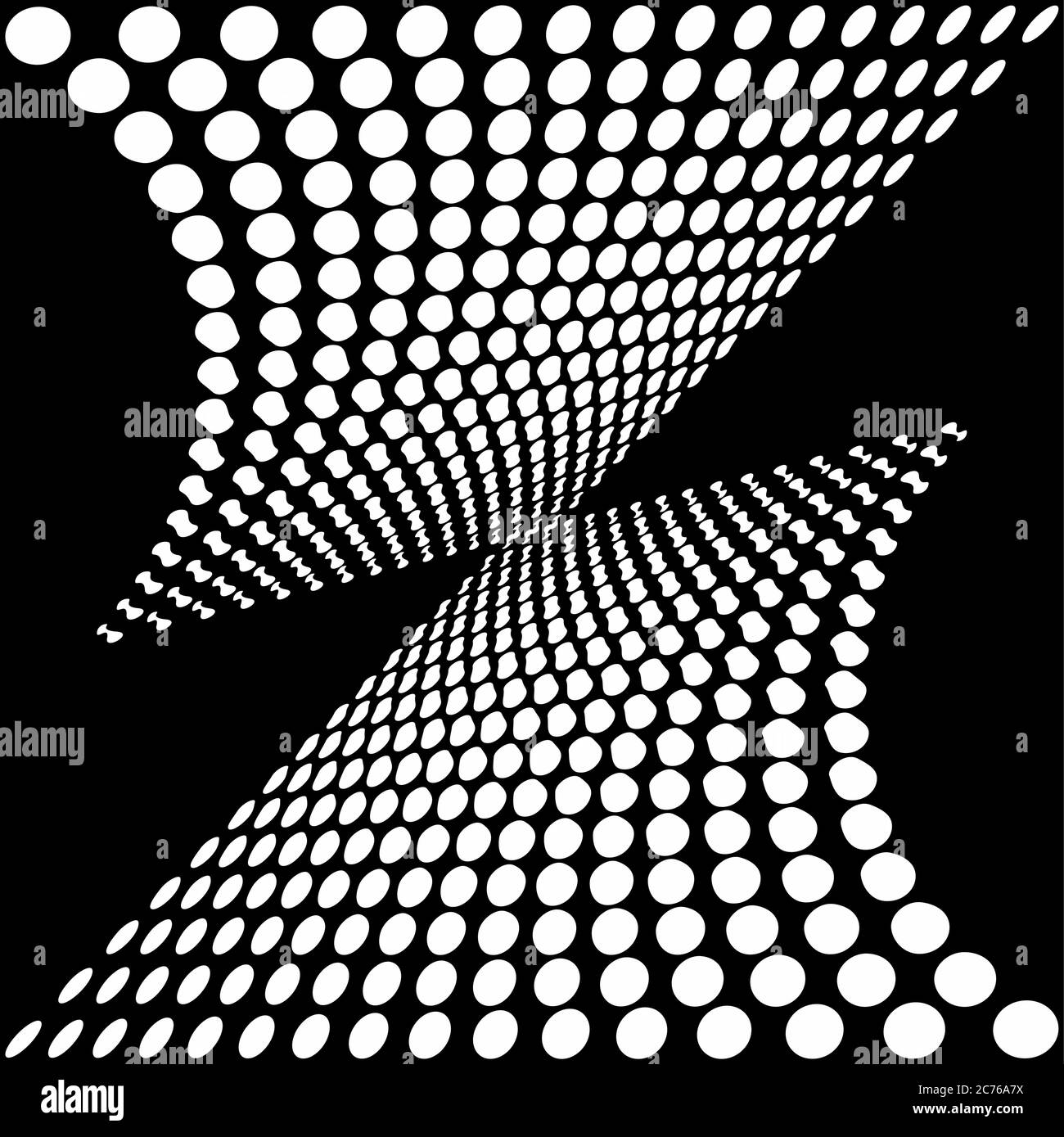 Abstract geometric element with distortion effect Stock Vector Image ...