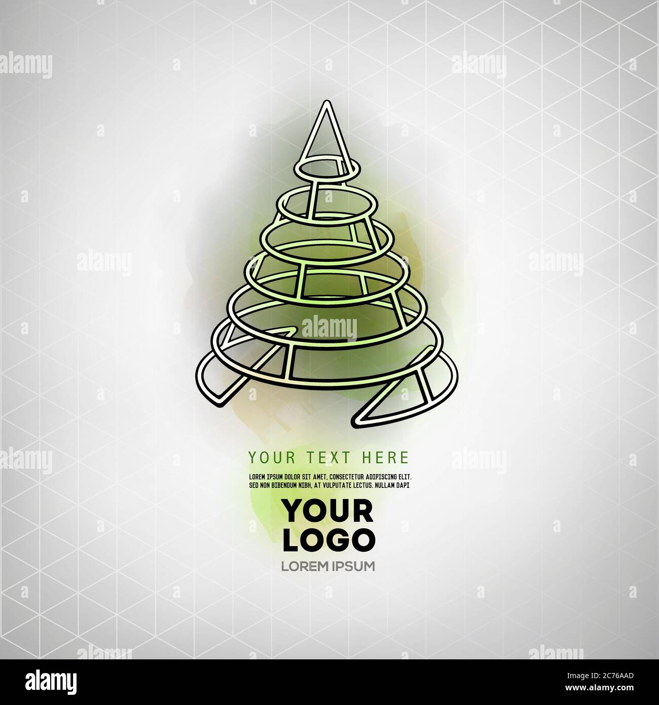 Vector geometric figure cone logo design Stock Vector Image & Art - Alamy