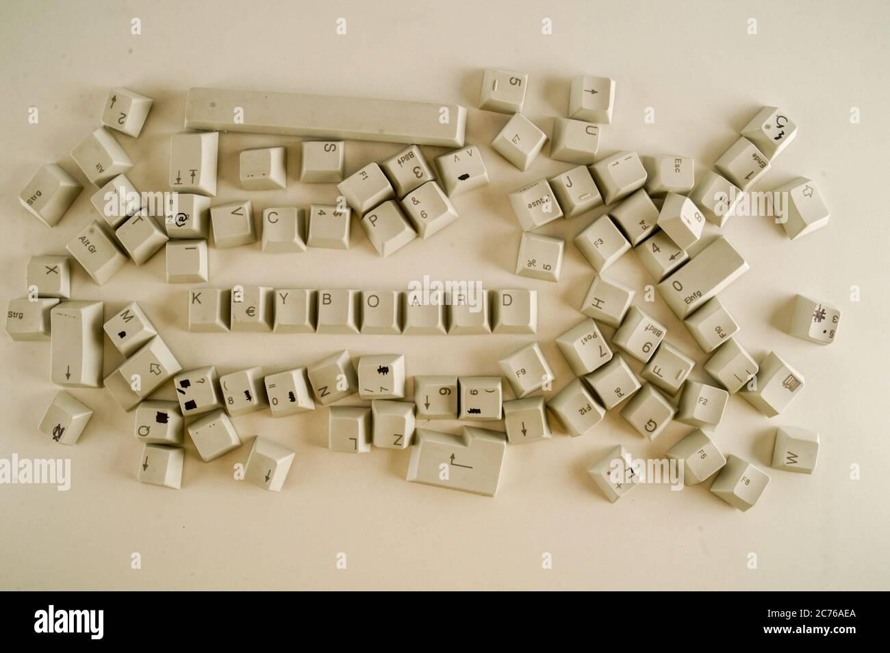 Alphabet numbers and some other keyboard keys shot Stock Photo - Alamy