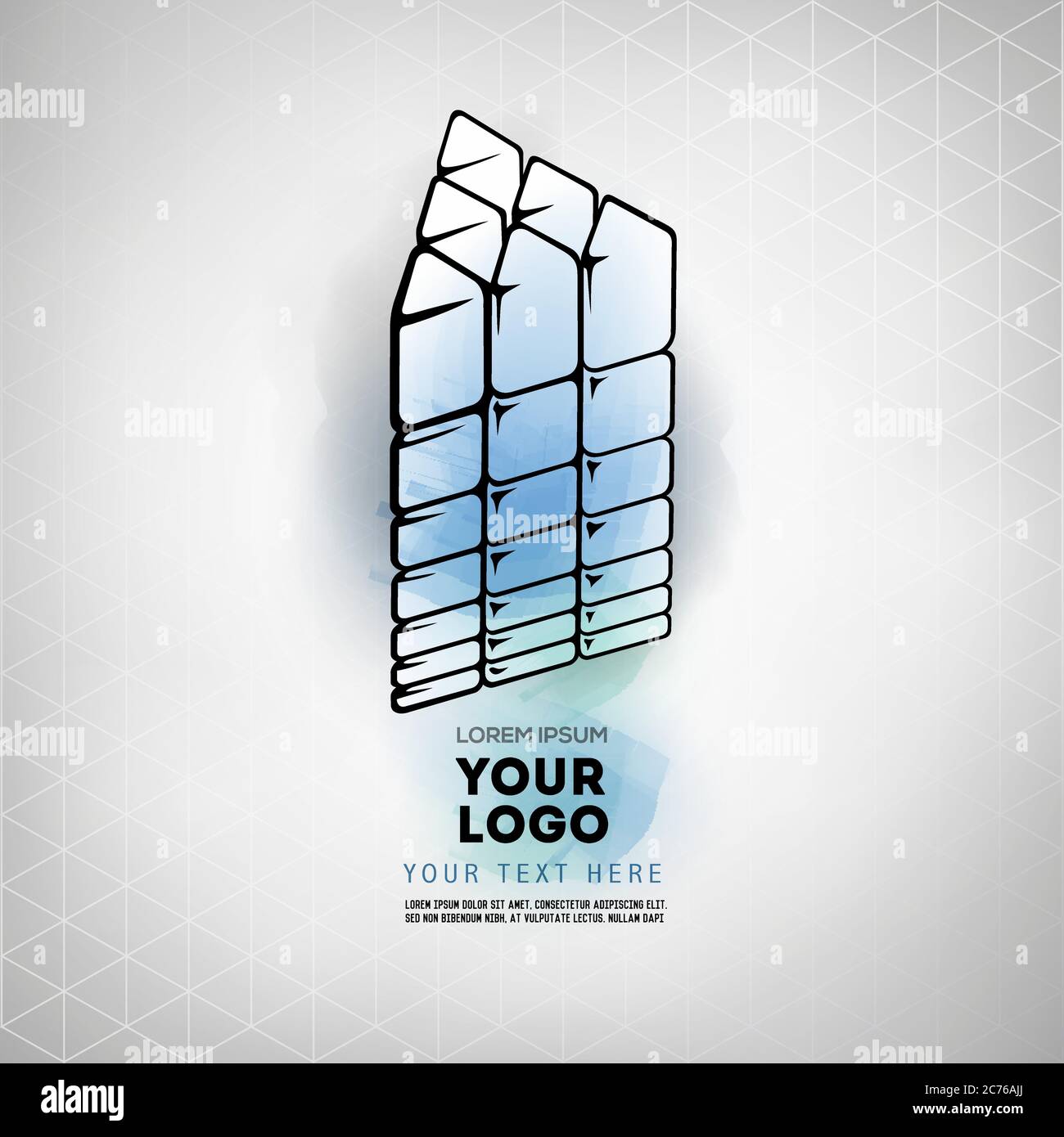 Vector geometric figure prism logo design Stock Vector Image & Art - Alamy