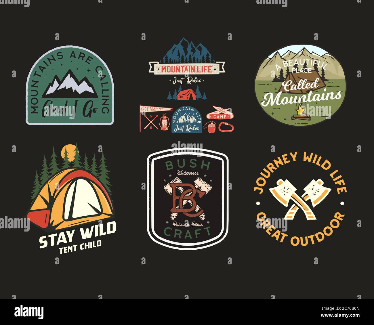 Backpacking hawaii Stock Vector Images - Alamy