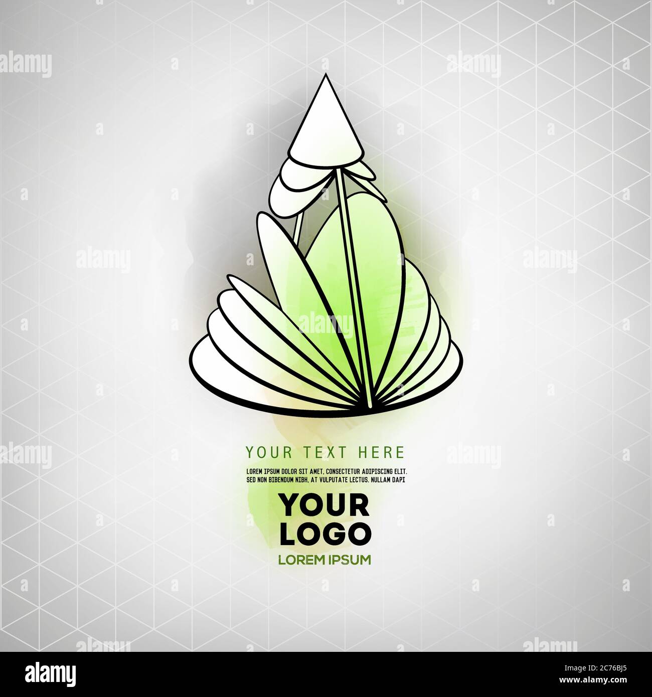 Vector geometric figure cone logo design Stock Vector Image & Art - Alamy