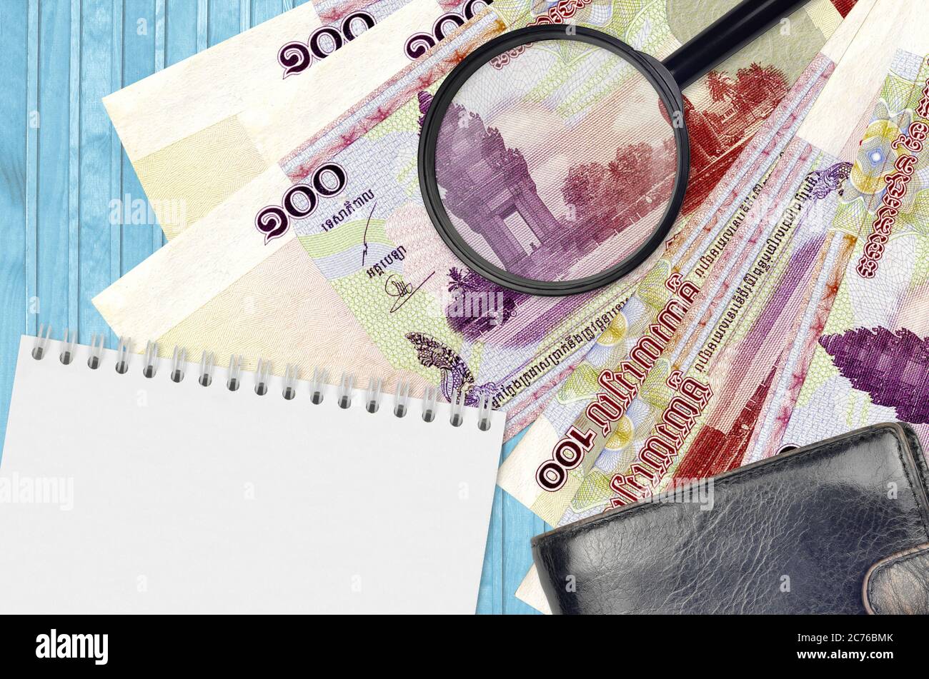 Cambodian money 100 riel currency hi-res stock photography and images ...