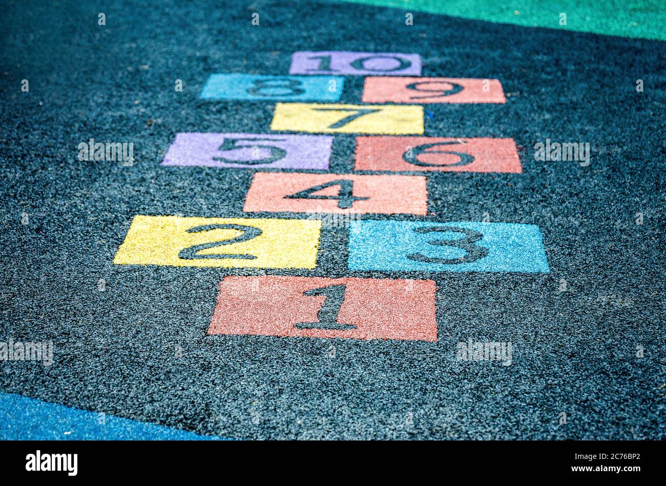 An image of colorful number on playground Stock Photo - Alamy