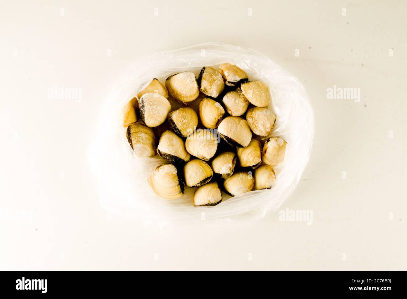 Collection of various clam shells from pacific ocean Stock Photo - Alamy