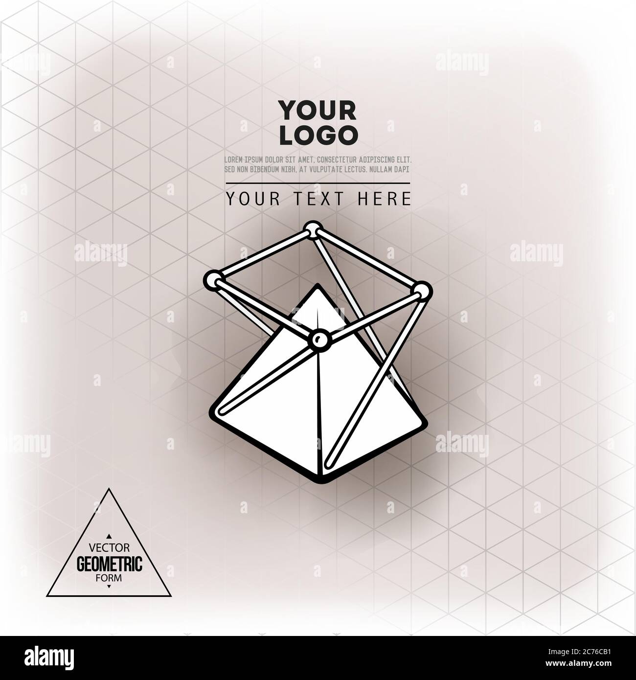 Vector geometric figure cube logo design Stock Vector Image & Art - Alamy
