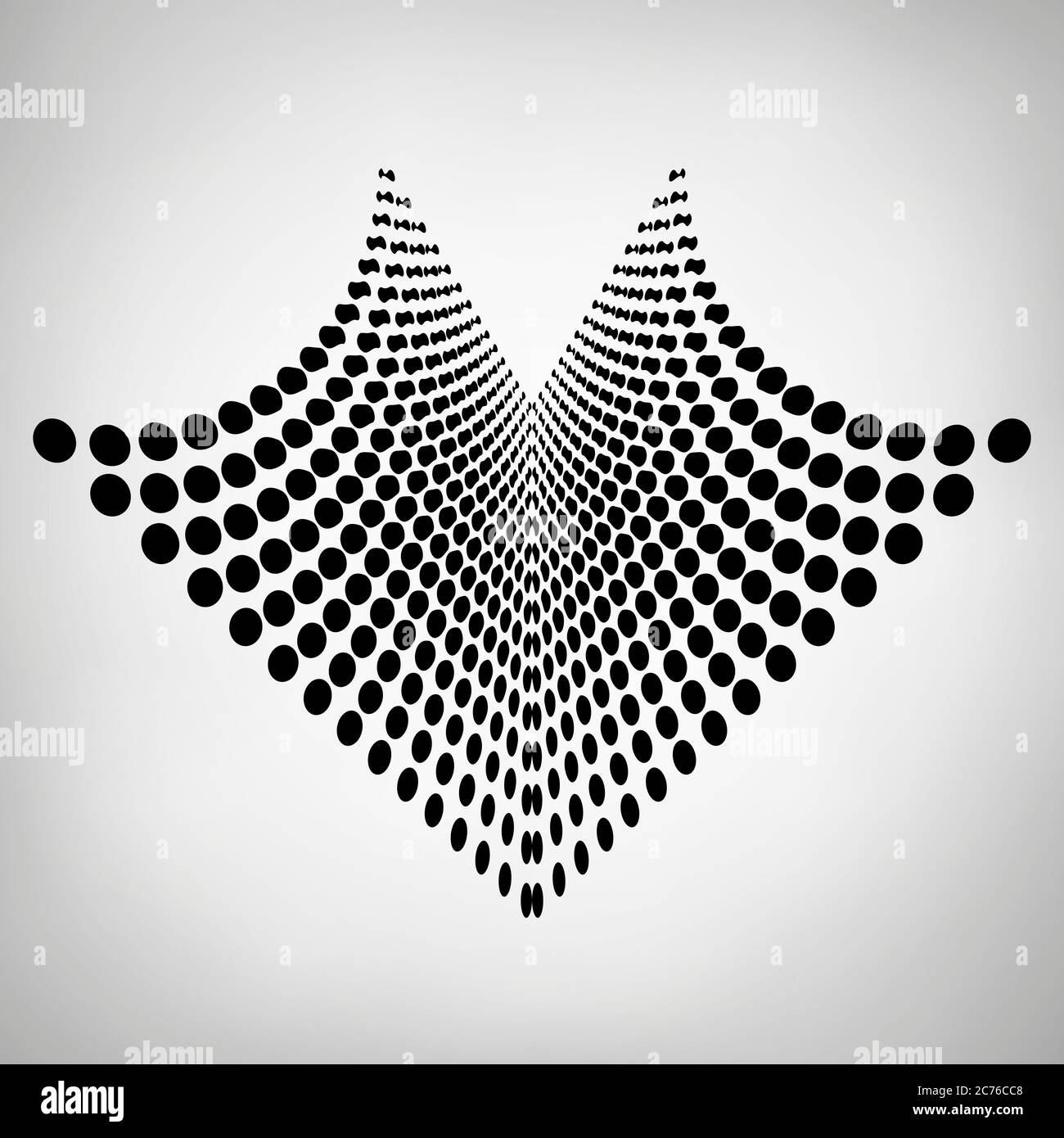 Abstract geometric element with distortion effect Stock Vector Image ...