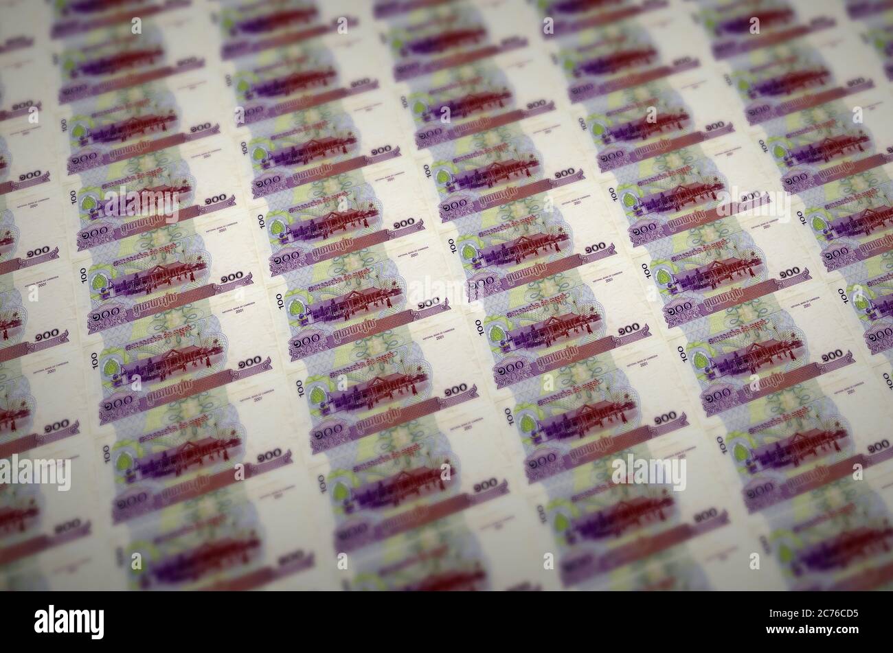 Cambodian money 100 riel currency hi-res stock photography and images ...