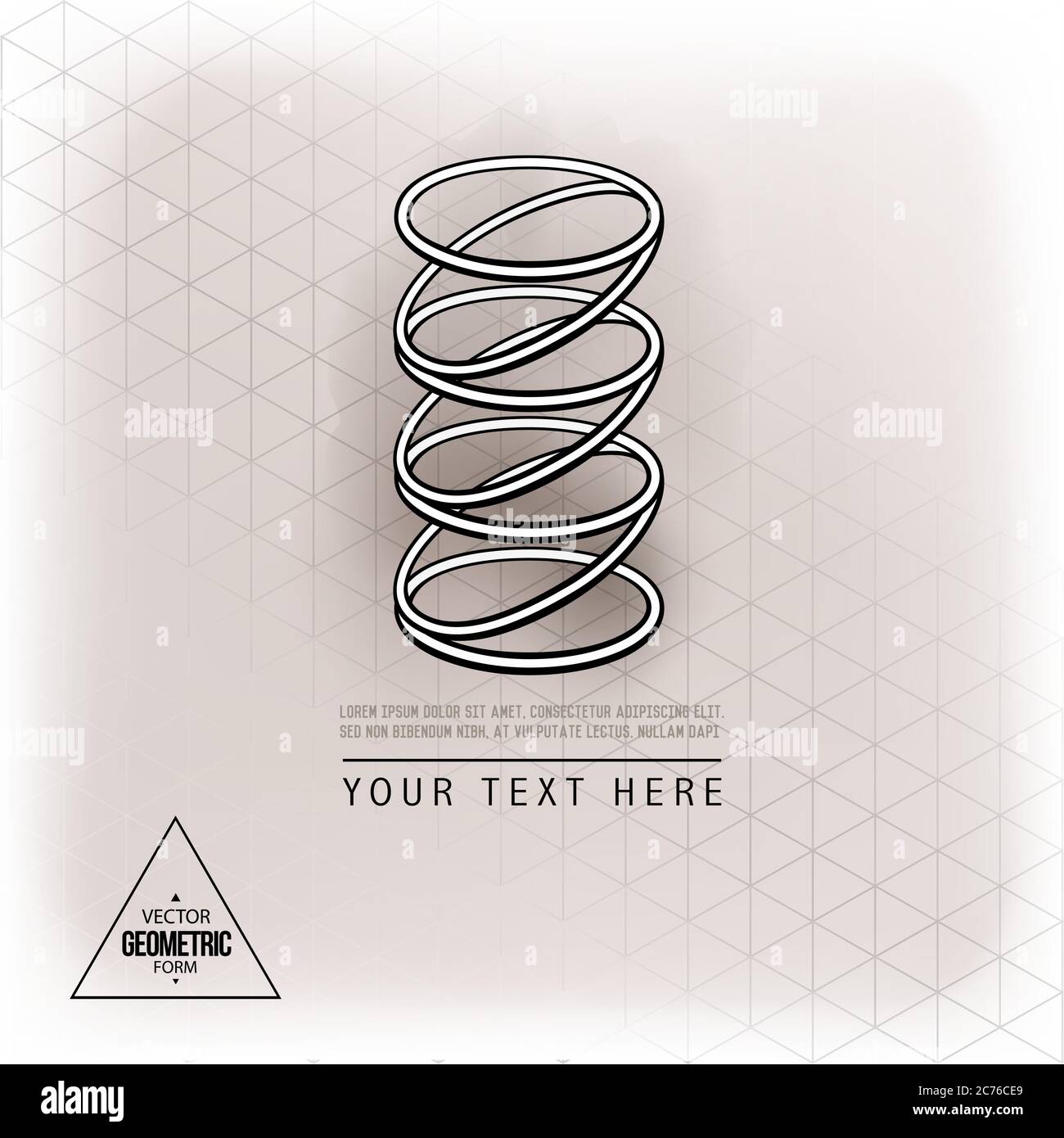 Vector geometric figure cylinder logo design Stock Vector Image & Art ...